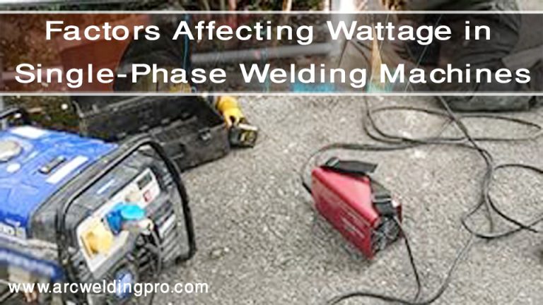 What is the wattage of single phase welding machine?